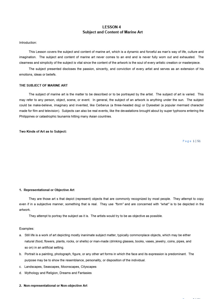 LESSON 4 Worksheets No. 10 11 12 13 and 14 | PDF | Abstract Art