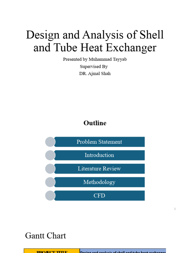 Design and Analysis of Shell and Tube Heat Part 1 | PDF | Heat ...
