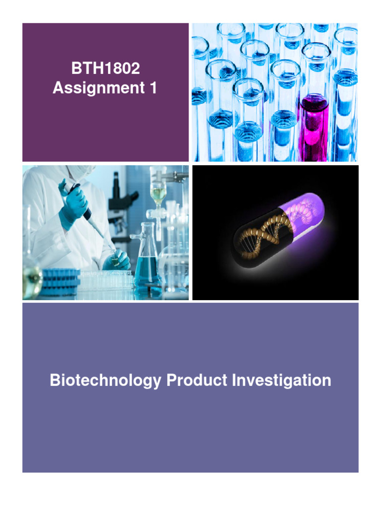Assignment 1 - Biotechnology Product Investigation | PDF | Citation ...