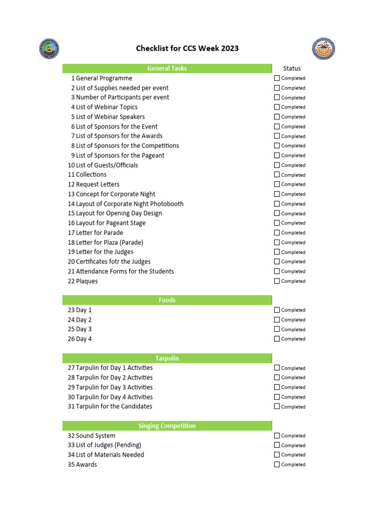 CSS Checklist Nazzer | PDF
