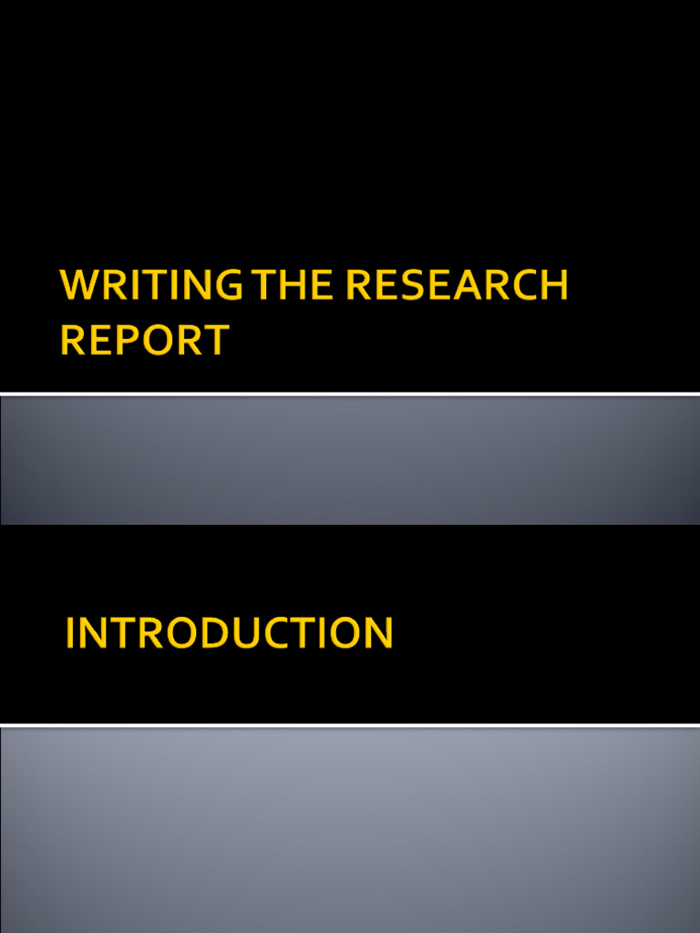 Lec - Report Writing (Apa) - 1 | PDF | Experiment | Statistical Significance