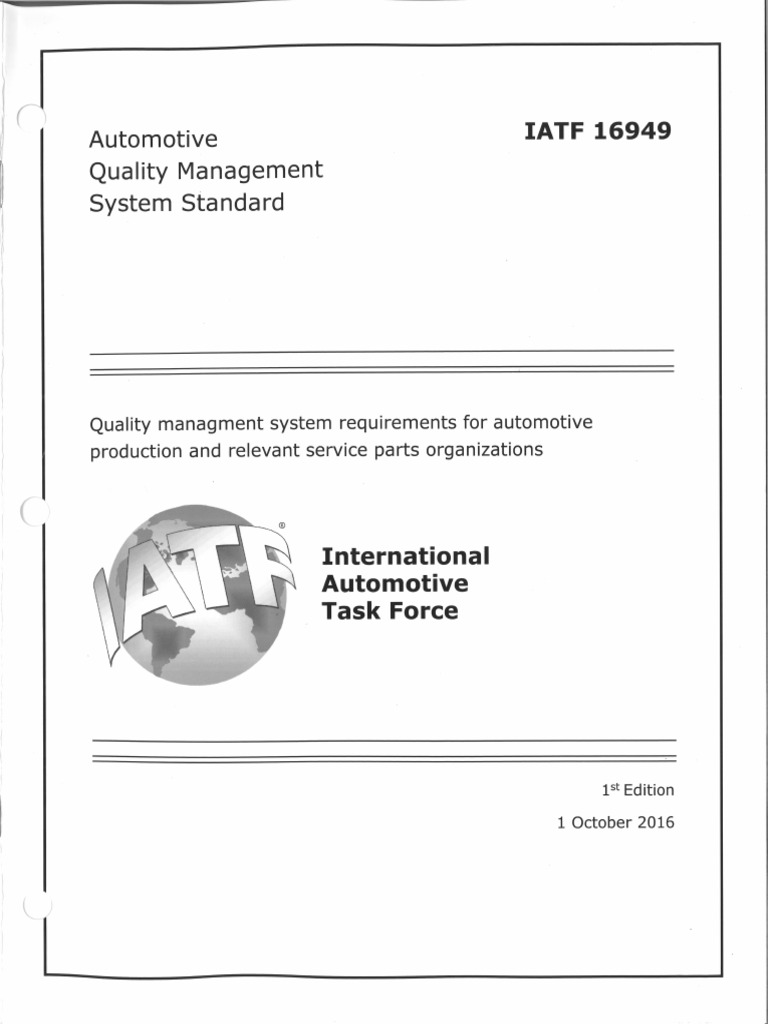 Iatf 16949-2016 | PDF