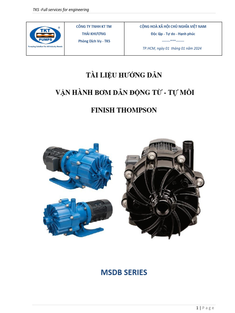 HDVH Bơm MSDB Series | PDF