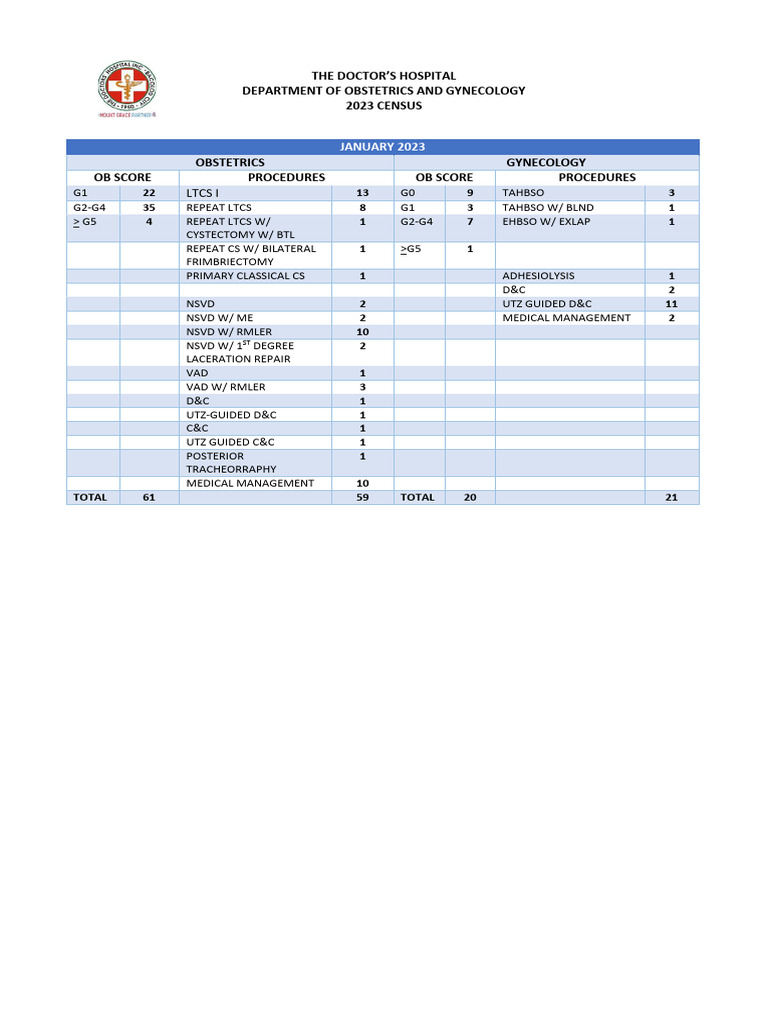 2023 Census | PDF | Obstetrics | Human Reproduction