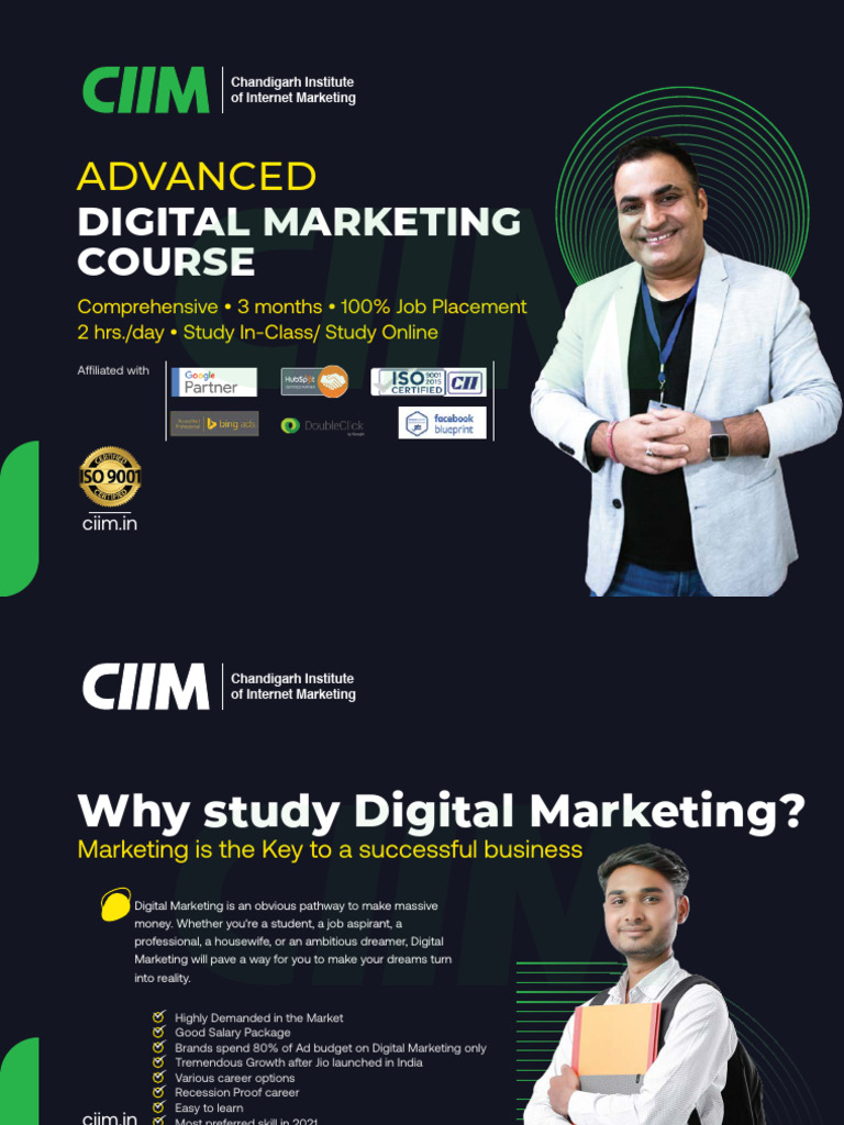 CIIM Digital Marketing Course | PDF | Search Engine Optimization ...