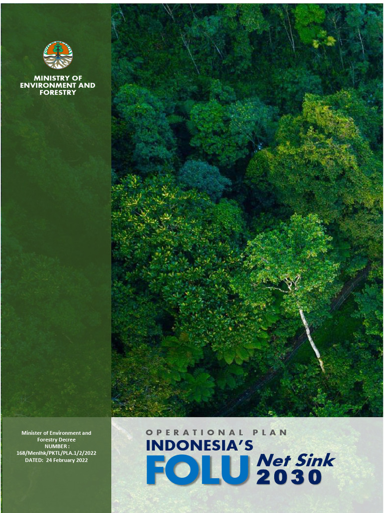 Buku Renops Folu Netsink 2030 (English) | PDF | Climate Change Mitigation | Climate Change