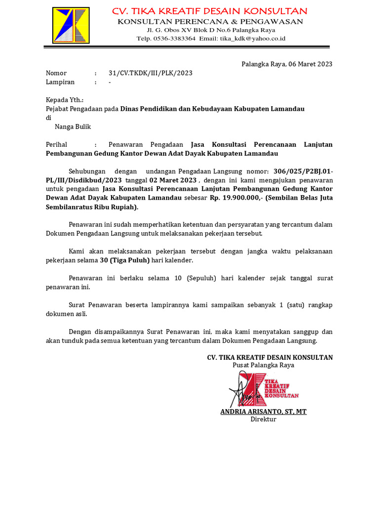 Cv. Tika Kreatif Desain | PDF