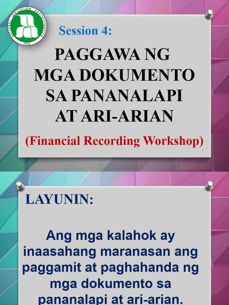 Session 4. PAGSASANAY SA PAGGAWA NG MGA TALA NG PANANALAPI | PDF ...