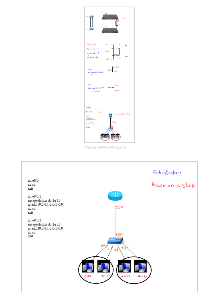 VLAN Configuration and IP Setup Guide | PDF