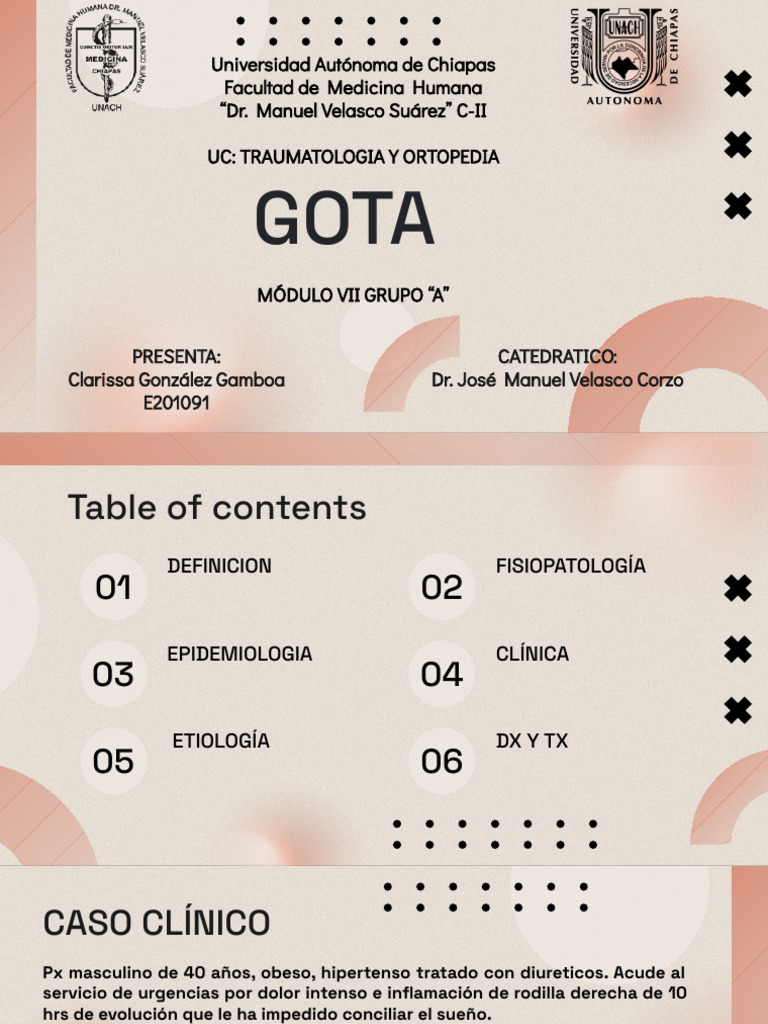 Gota | PDF | Gota | Especialidades Medicas