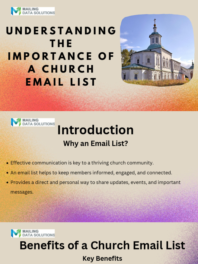 Understanding The Importance of A Church Email List | PDF | Direct ...
