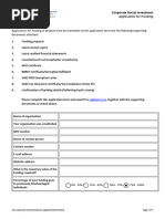 CSI Application Form | PDF