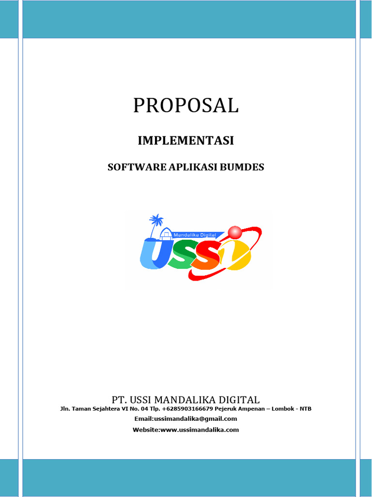Proposal Aplikasi Bumdes | PDF
