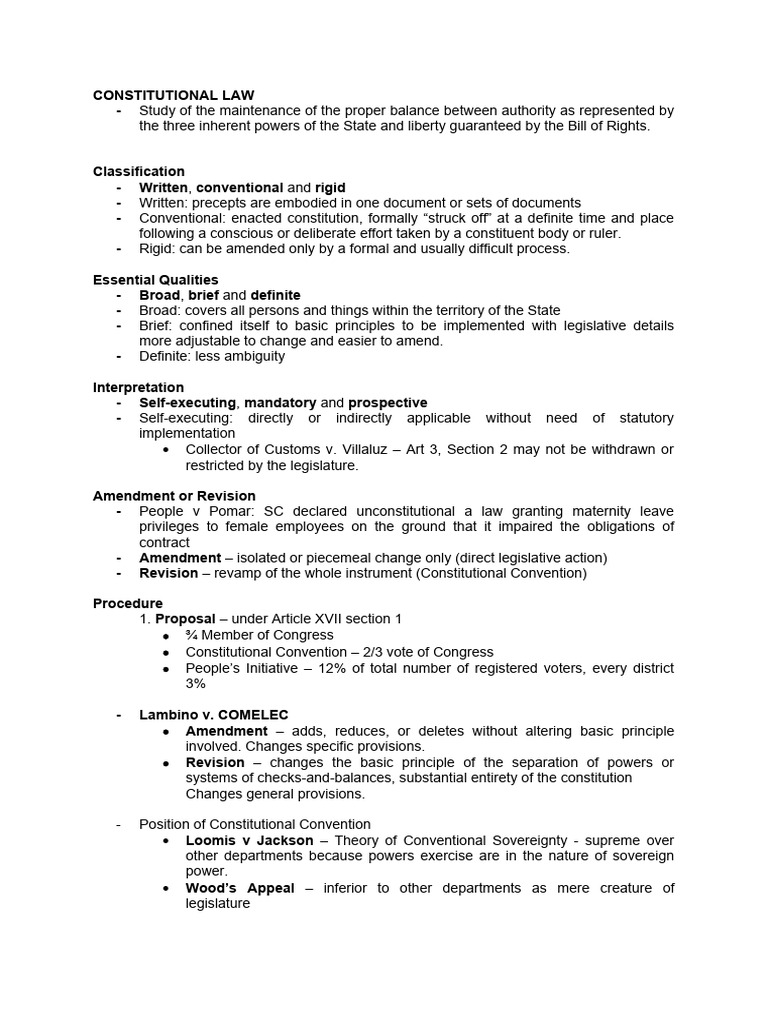 Constitutional Law | Download Free PDF | Constitutional Amendment | Constitution