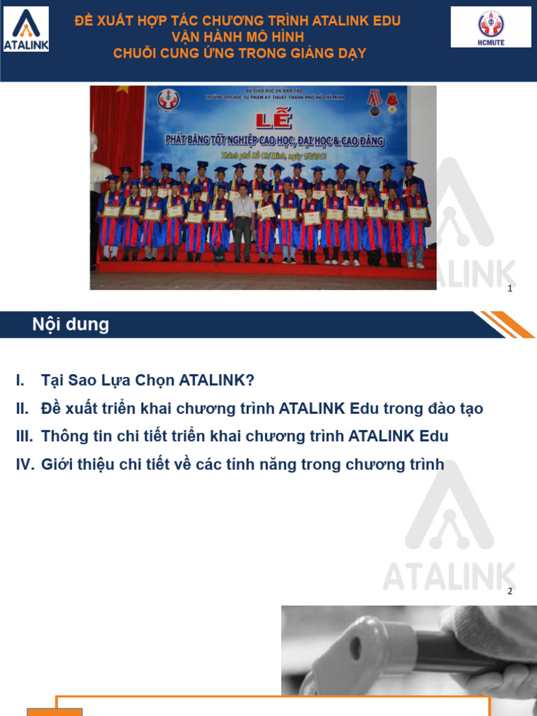 Atalink - Đề Xuất Hợp Tác Với Trường Về Chương Trình ATALINK | PDF