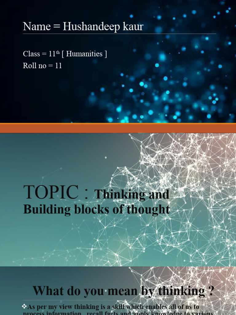 Understanding Thinking and Thought Blocks | PDF | Concept | Thought