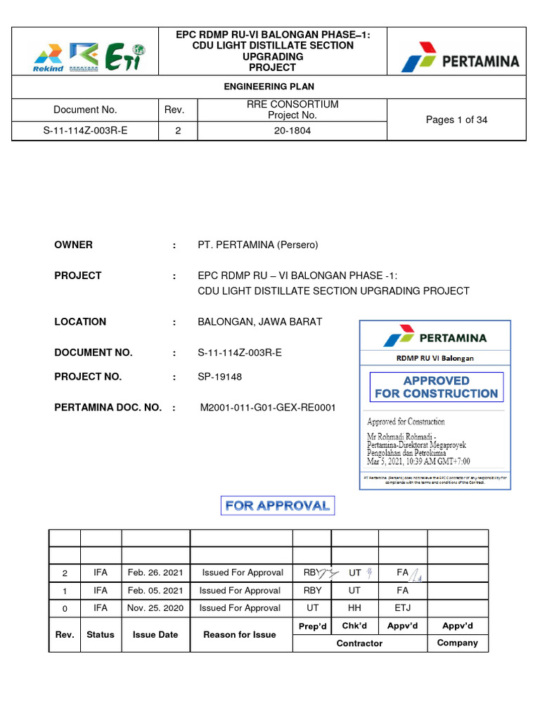 S-11-114Z-003R REV.2 Engineering Execution Plan IFA AFC | PDF ...