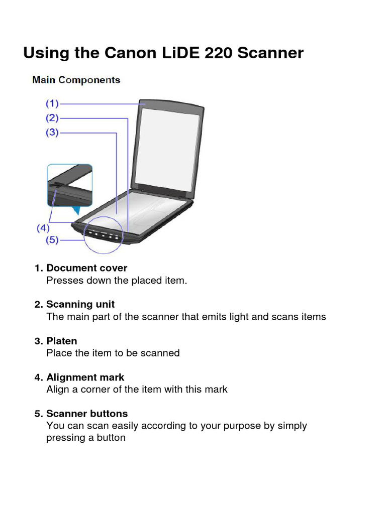 Canon Scanner Installation | PDF | Image Scanner | Office Equipment