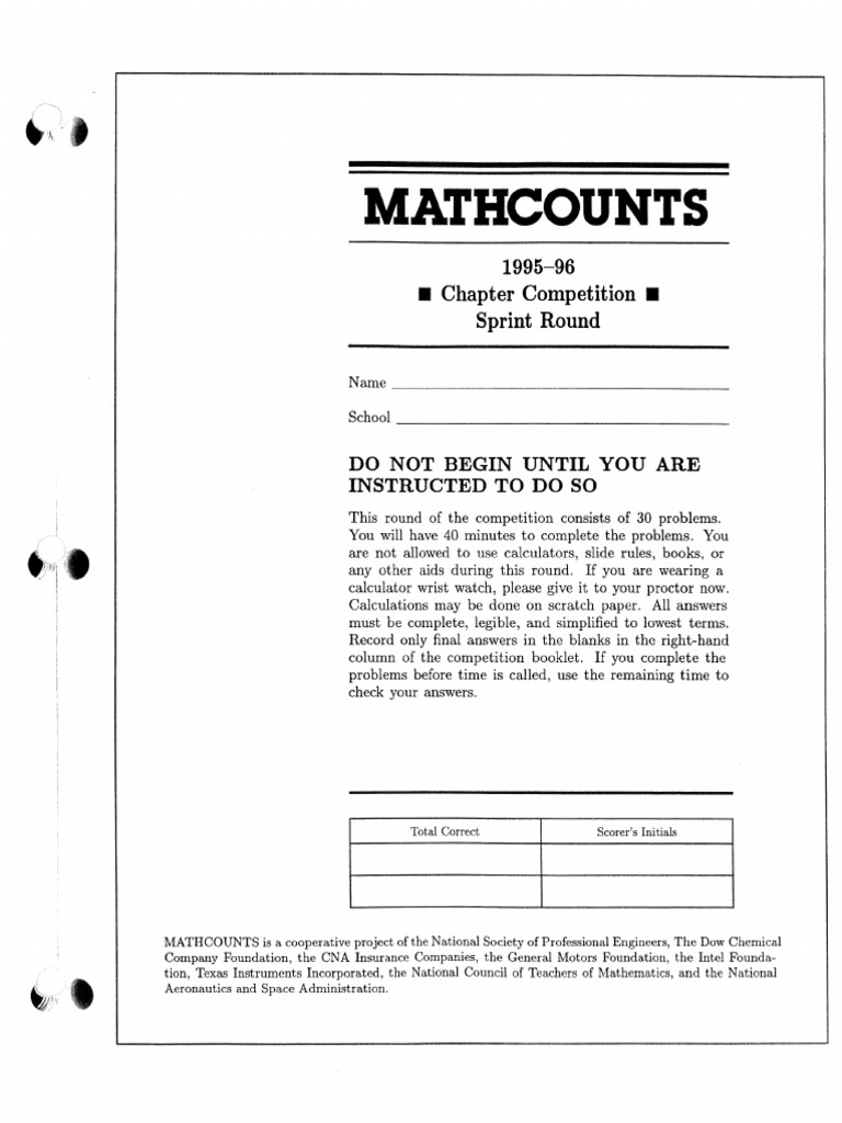 Sprint | PDF | Triangle | Numbers