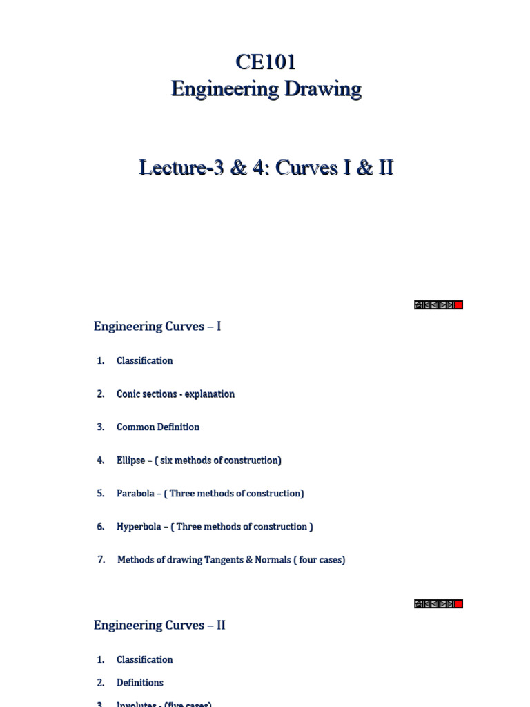 03 Curves-I | PDF | Ellipse | Perpendicular