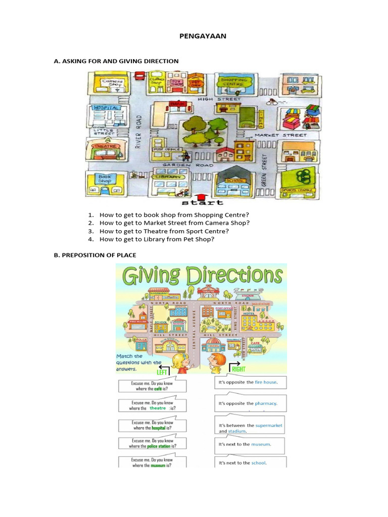 Pengayaan Dan Remidiasi Asking and Giving Direction | PDF