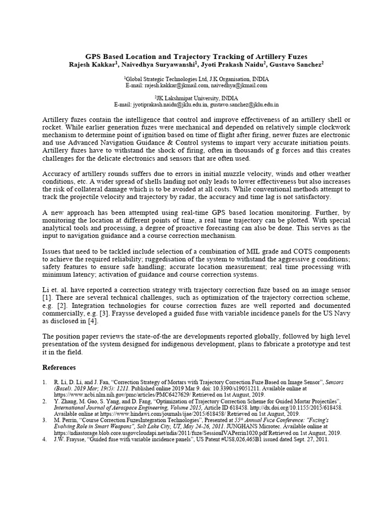 JKO JKLU ArtilleryFuzes A | PDF | Artillery | Shell (Projectile)