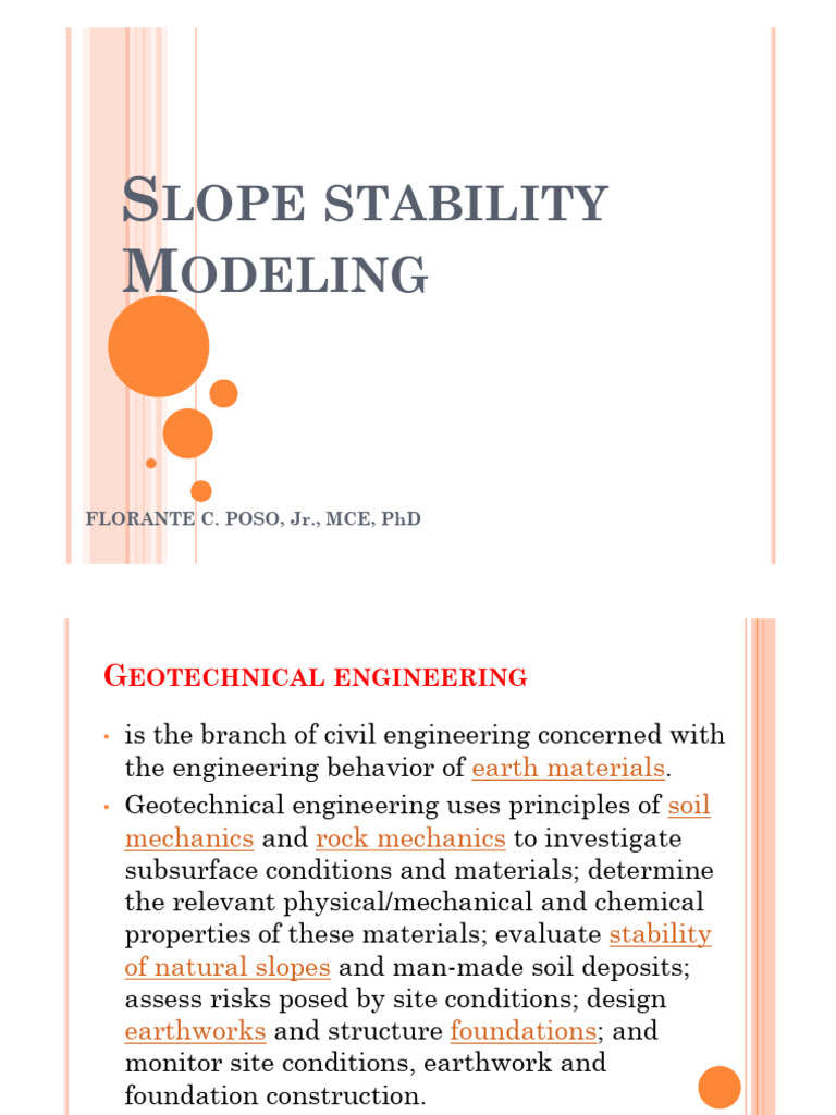 4 Geotechnical Modeling | PDF | Geotechnical Engineering | Civil Engineering