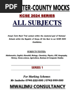 Kcse 2023 Math P1 MS | PDF