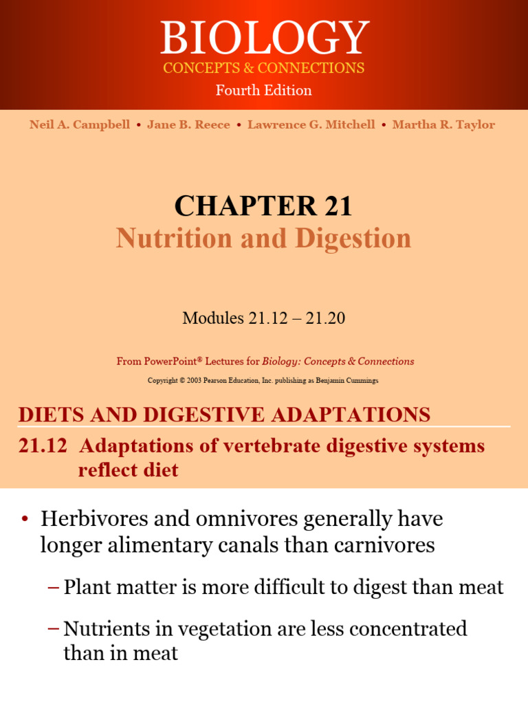 213 Nutrition and Digestion | PDF | Digestion | Gastrointestinal Tract