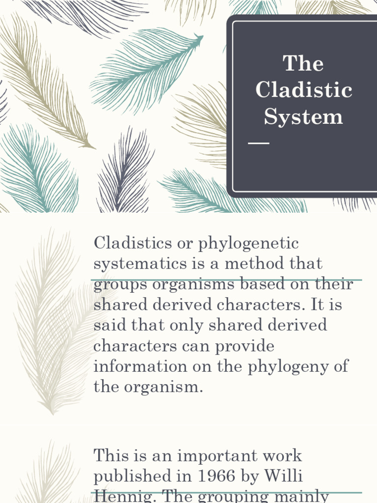 The Cladistic and New Trends Molecular Phylogenetics | PDF | Dna ...