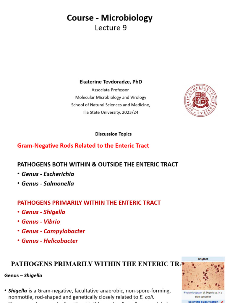 Microbiology Lecture 9 2023 Fall Pdf Cholera Clinical Medicine