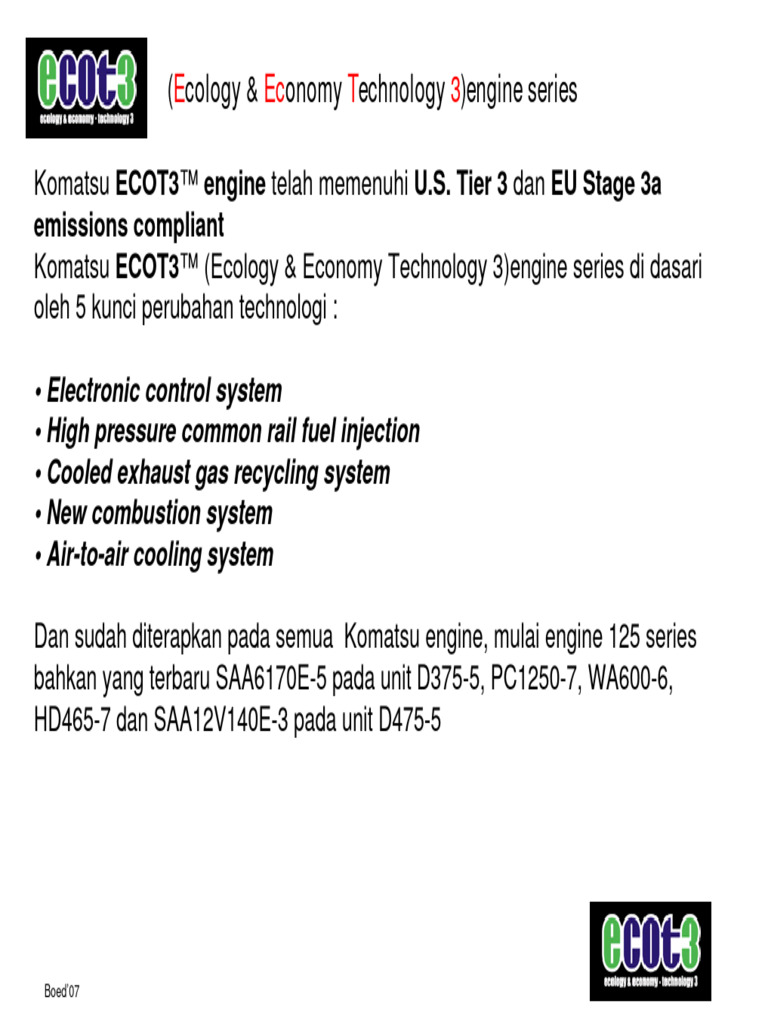 Ecot3 Engine | PDF | Technology & Engineering