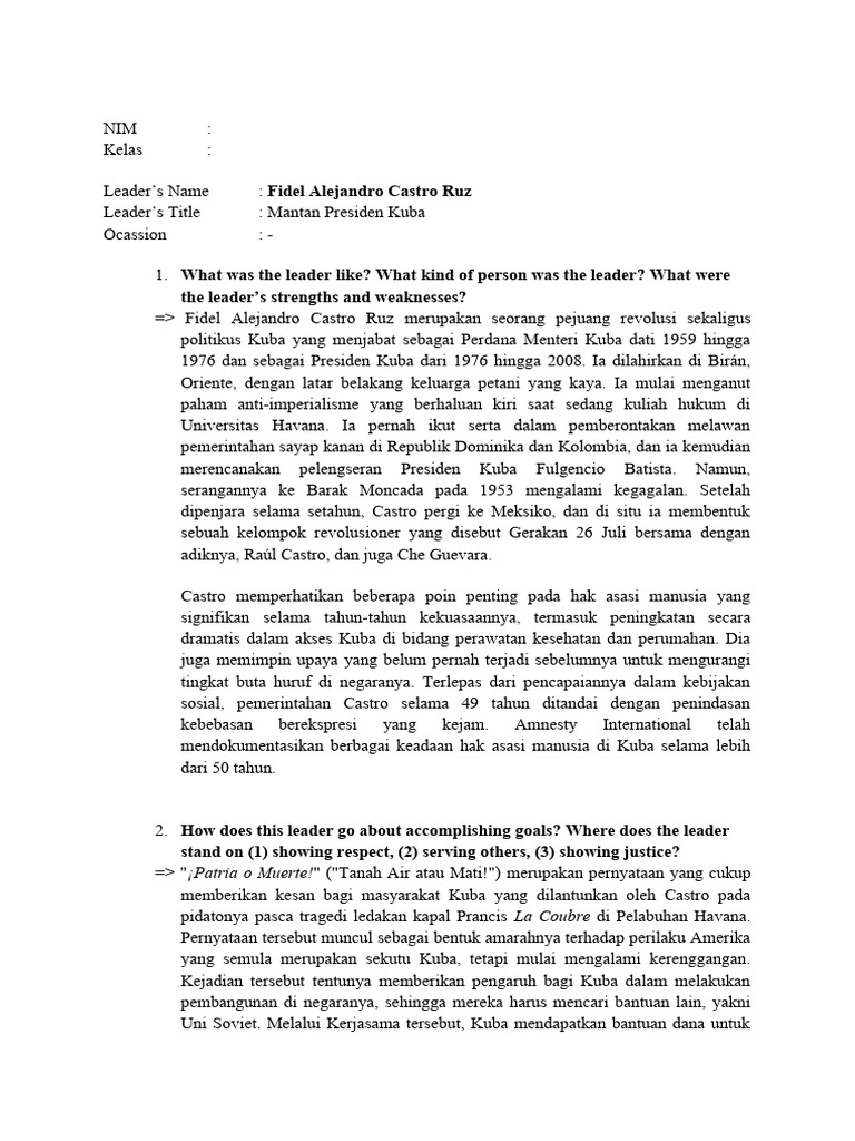 Leadership - Fairuz | PDF