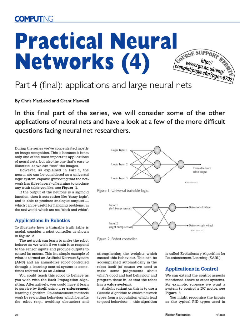 Practical Neural Networks 4 | PDF | Artificial Neural Network | Neuron