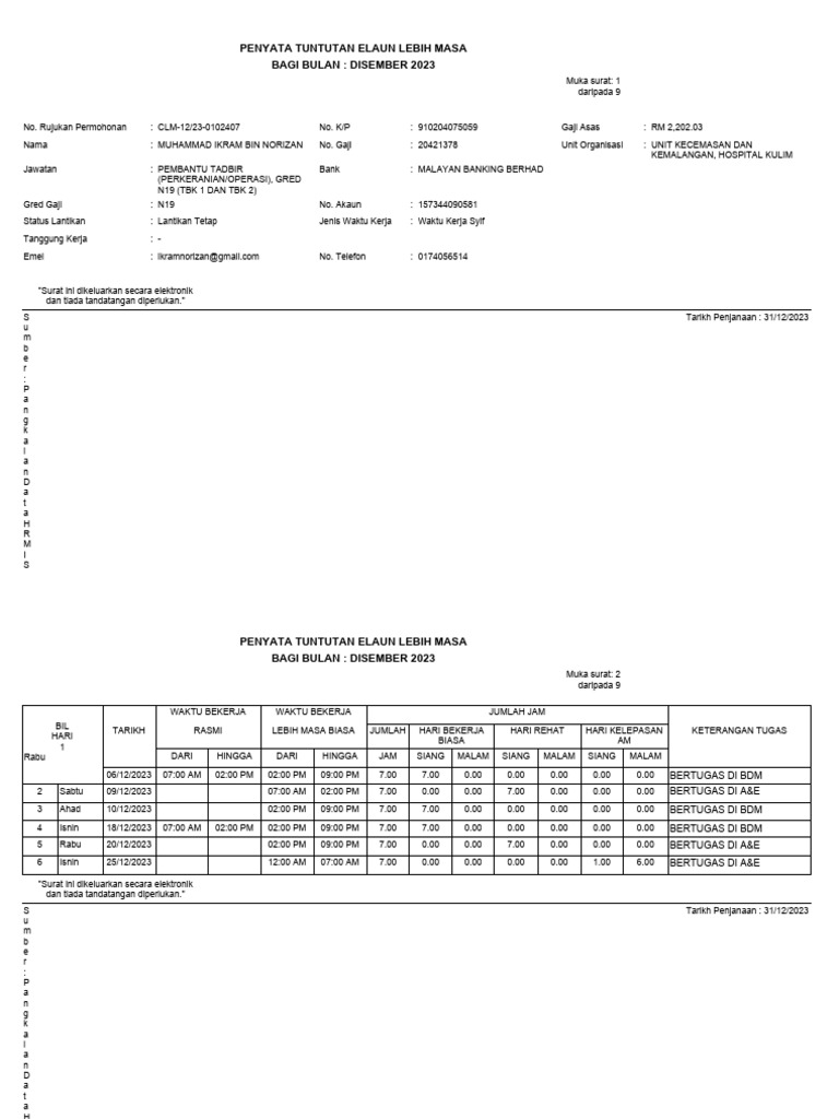 Ovr TM Normal RPT | PDF