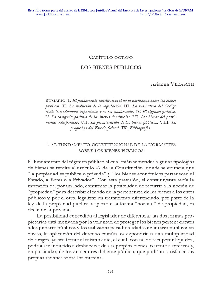 Los bienes públicos | PDF | Propiedad | Bienes (Ley)