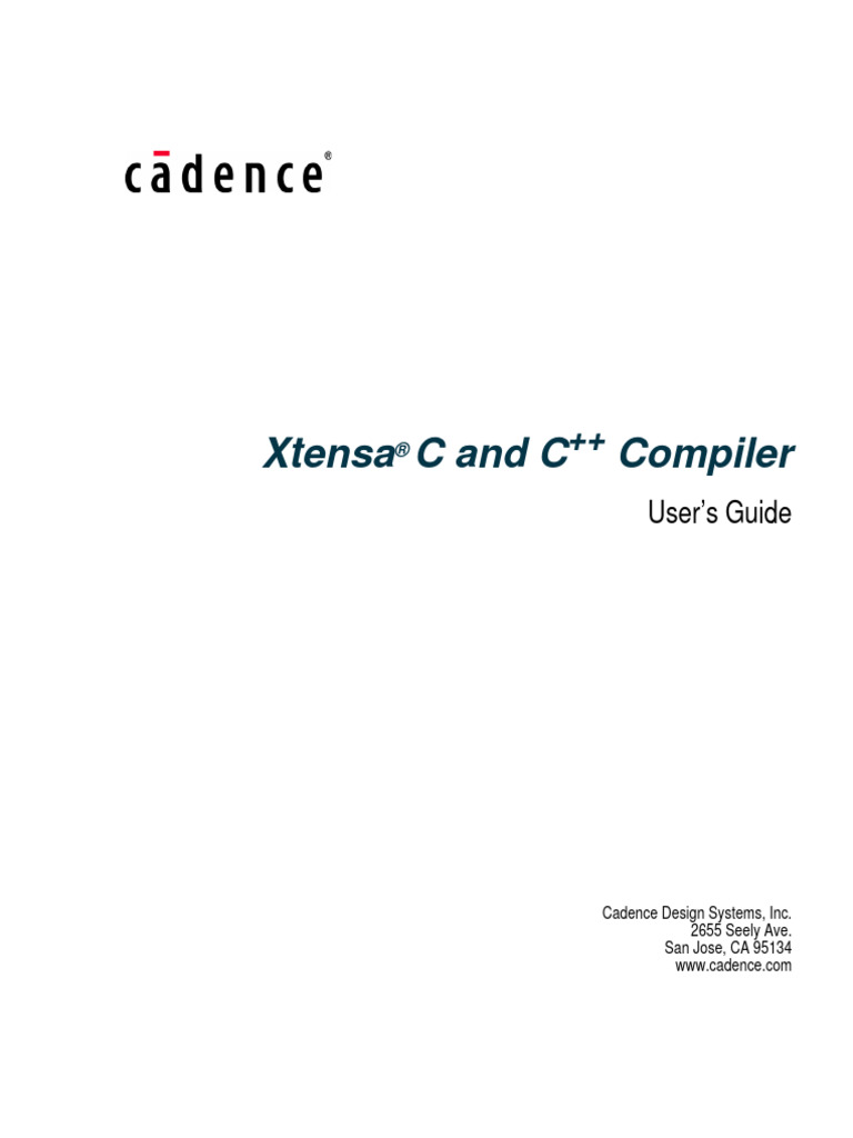 Xtensa XCC Compiler Ug | PDF | Compiler | Command Line Interface
