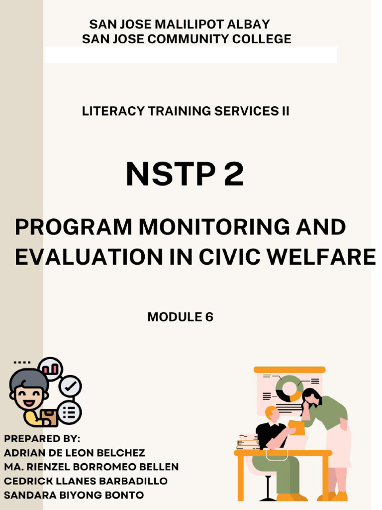 Program Monitoring and Evaluation in Civic Welfare | PDF | Evaluation ...