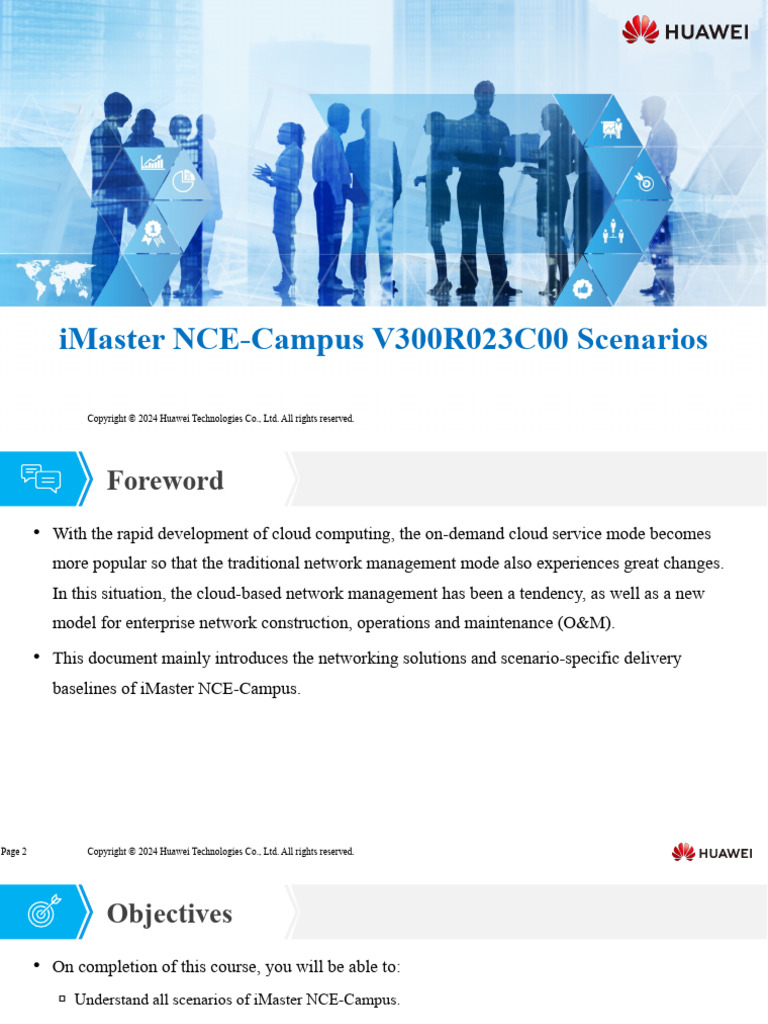 05 NCE-Campus Scenario Baseline Introduction | PDF | Computer Network | Cloud Computing