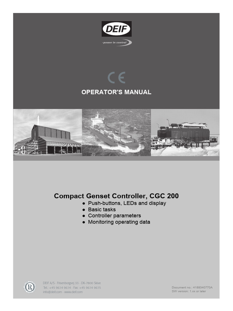 Manual Completo de Tablero CGC-200 | PDF | Power Supply | Light ...