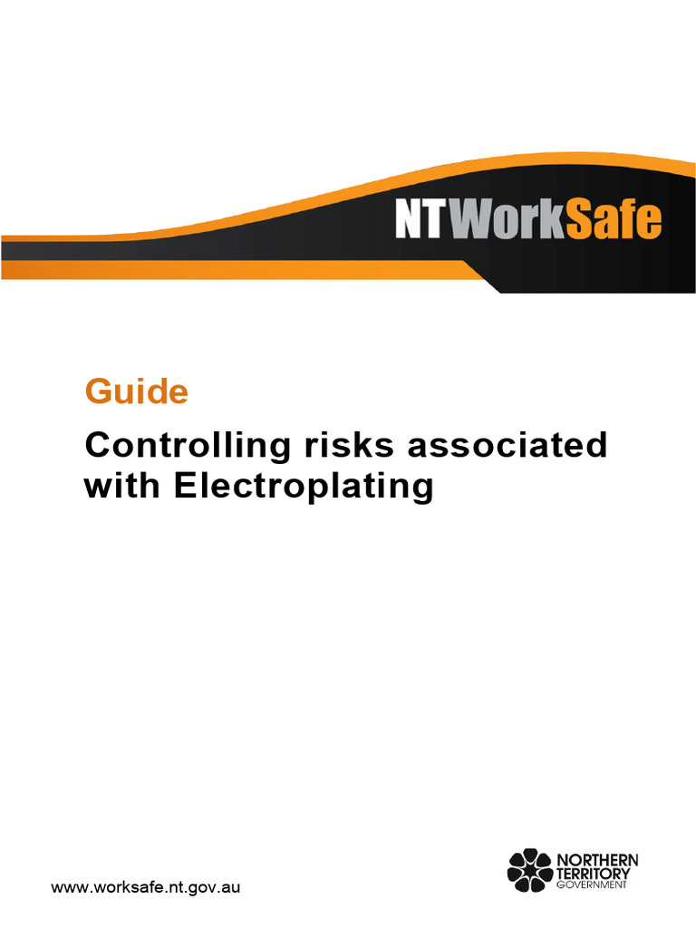 Guide Controlling Risks Associated With Electroplating | PDF | Personal ...