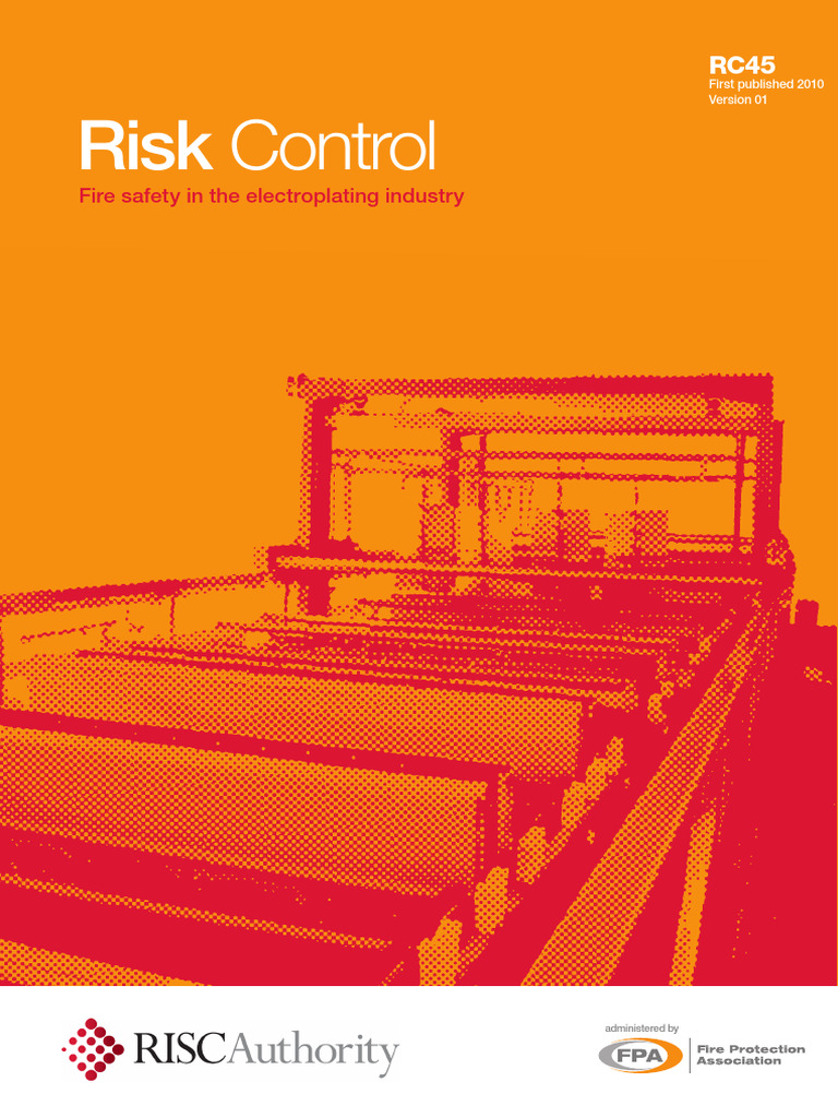RC45 Fire Safety in The Electroplating Industry | PDF | Electric Heating | Fire Sprinkler System