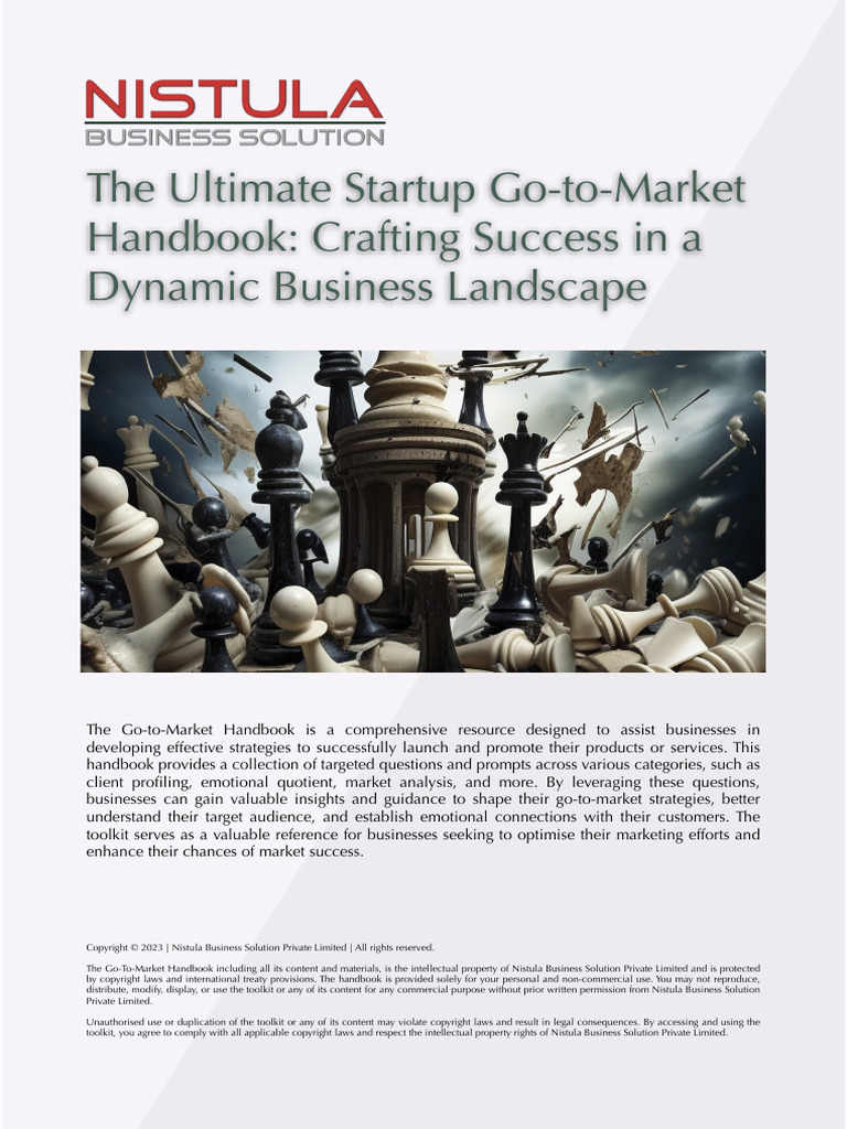 The Ultimate Startup Go-to-Market Handbook - Crafting Success in A Dynamic Business Landscape ...