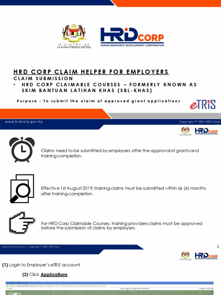 Claim Submission - SBLKHAS - EMPLOYER - HRDCORP Claim Helper 3 | PDF ...