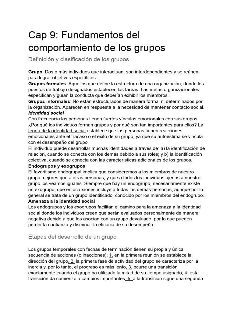 Cap9 Tema 5 | PDF | Toma de decisiones | Comportamiento