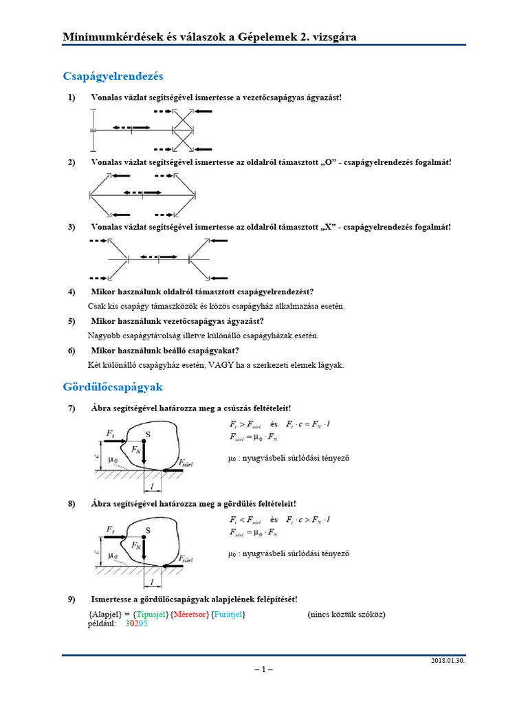 BGG2 Minimum Kerdesek V1.0 | PDF
