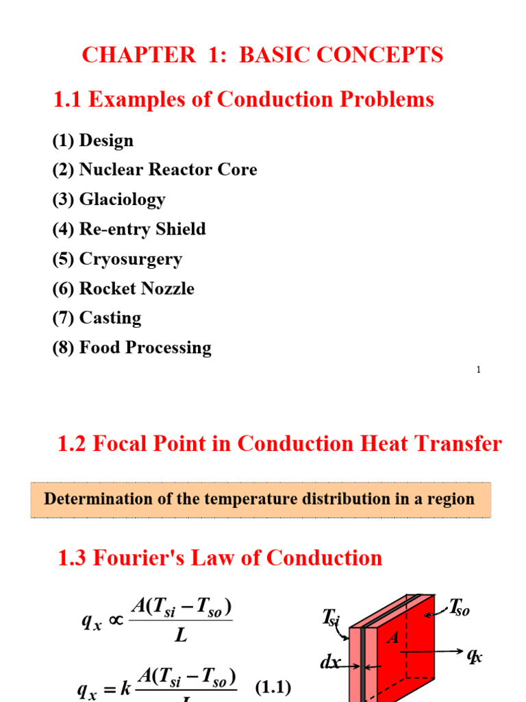 Heat Conduction Fundamentals and Equations | PDF | Thermal Conduction ...