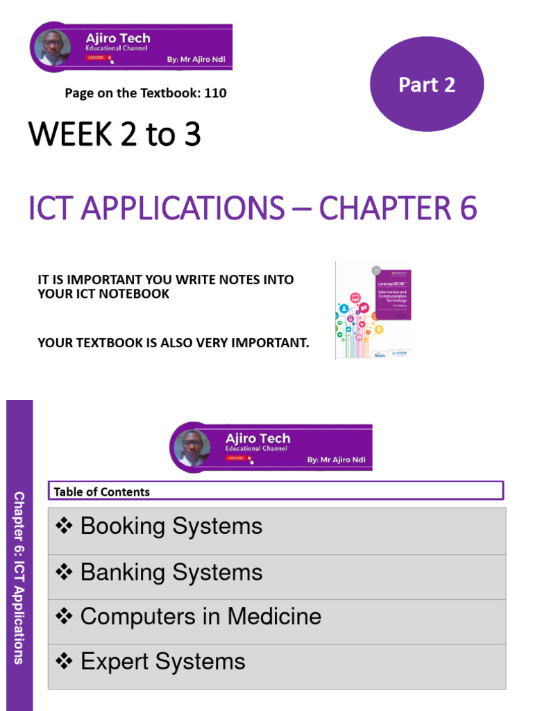 IGCSE ICT - ICT Applications - Ajiro Tech - Part 2 | PDF | Personal ...