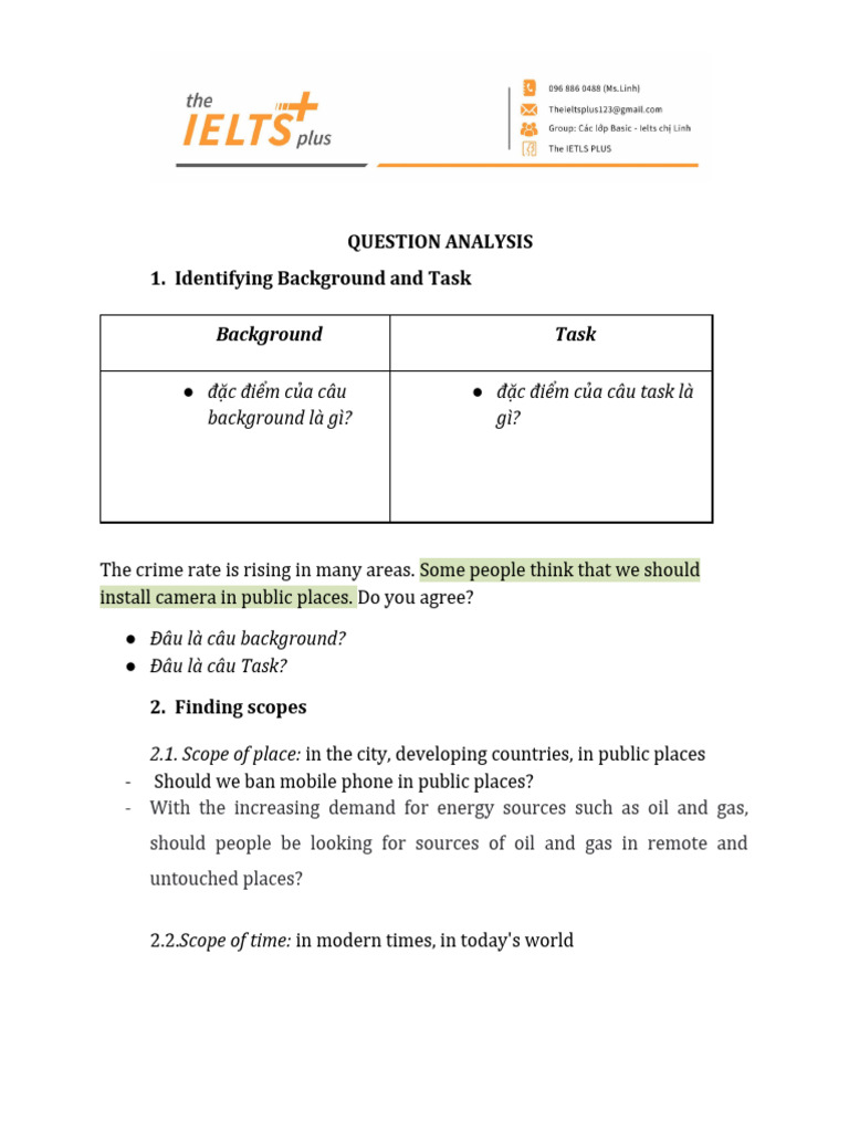 Preinter Question Analysis Handout Pdf Social Psychology