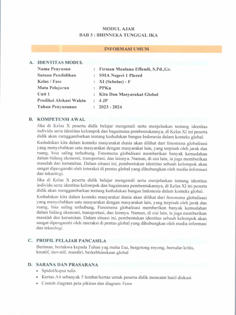 Modul Ajr PKN 2 | PDF